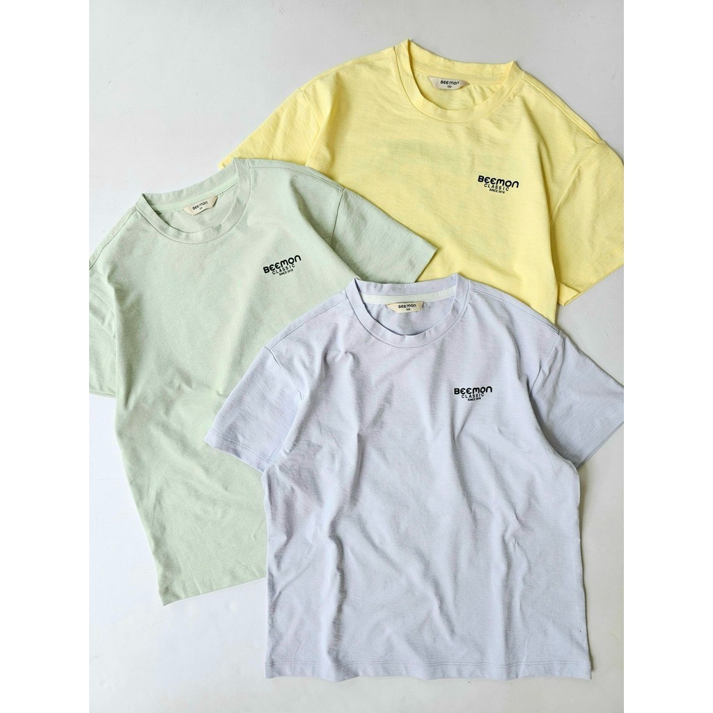 Áo in lưng 3 màu Beemon vàng/mint/tím size 120-160 | Shopee Việt Nam