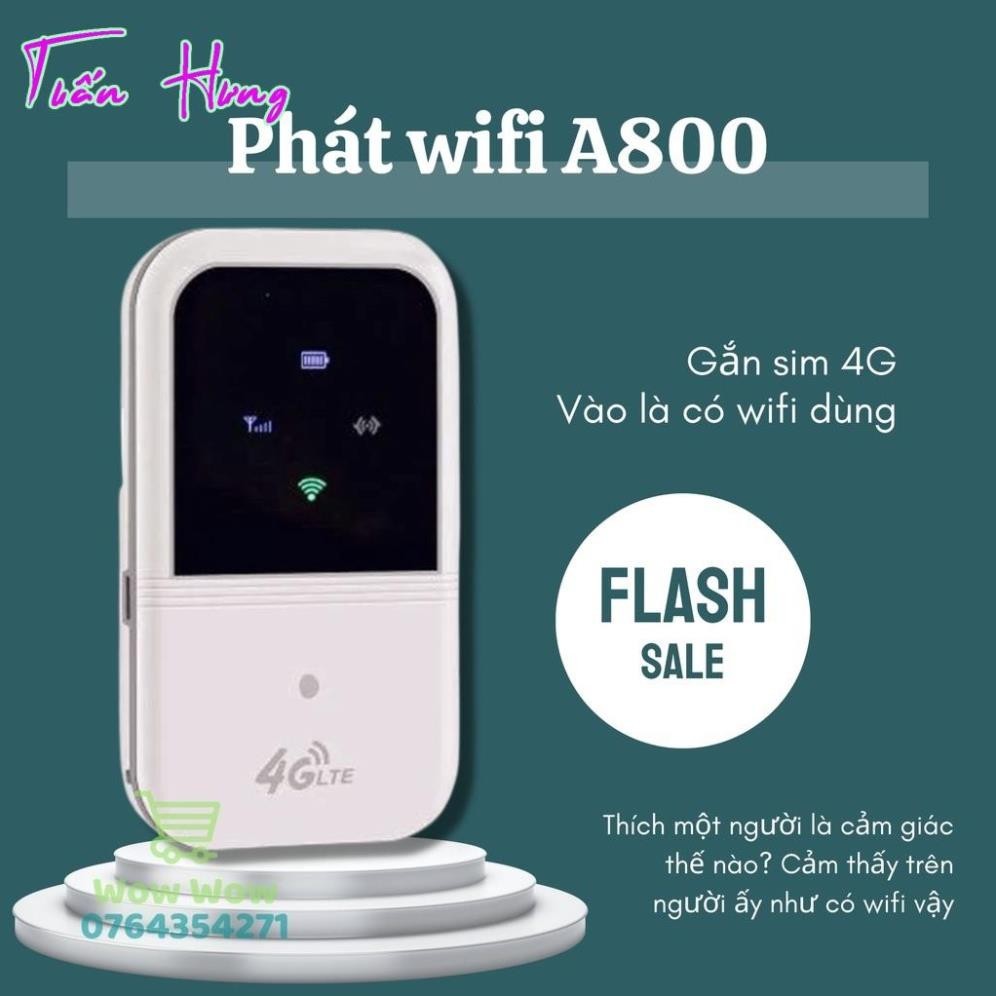 Bộ Phát Sóng Wifi 4G từ sim 3G/4G LTE A800 Phát Mạng Tốc Độ Cao Dùng ...