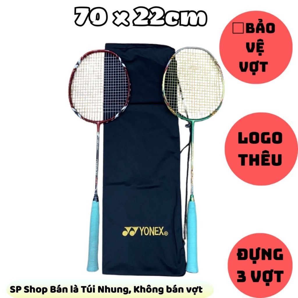 (SP là Túi Nhung - Ko Bán Vợt) Túi rút Yonex, Lining đựng vợt cầu lông ...
