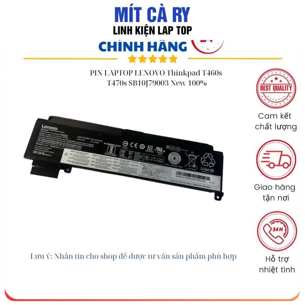 PIN LAPTOP LENOVO Thinkpad T460s T470s SB10J79003 New 100% | Shopee ...
