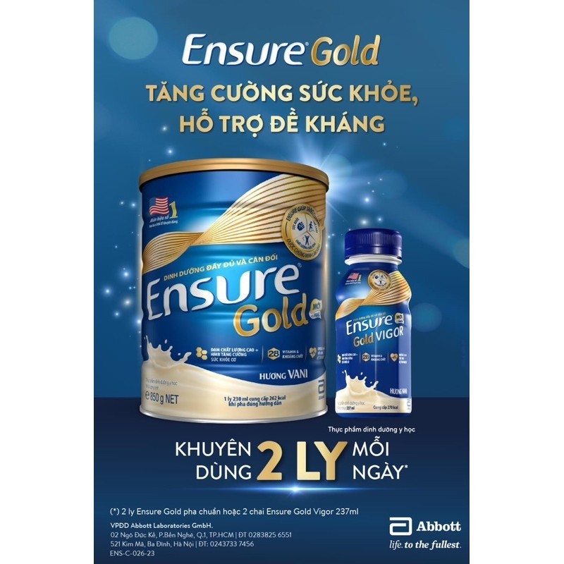 Ensure Gold của Abbott Hoa Kỳ, nhập khẩu chính hãng | Shopee Việt Nam