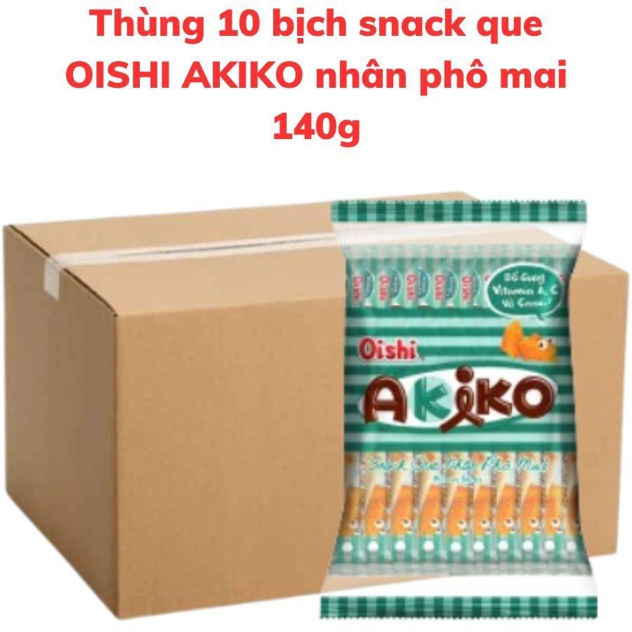 Bánh snack que OISHI AKIKO nhân phô mai bịch 140g | Shopee Việt Nam