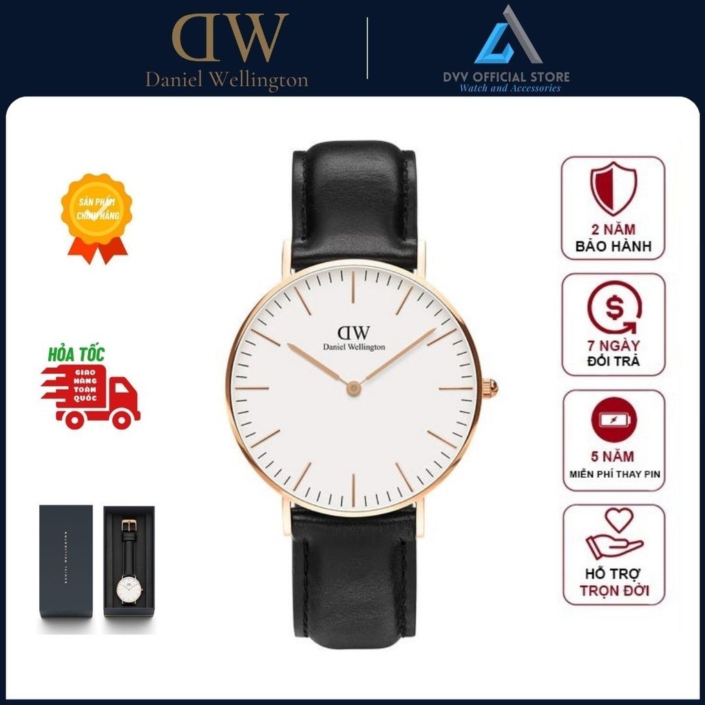 Đồng Hồ Nam Nữ Daniel Wellington Classic Sheffield Rose Gold White 36mm & 40mm DW Chính Hãng ...