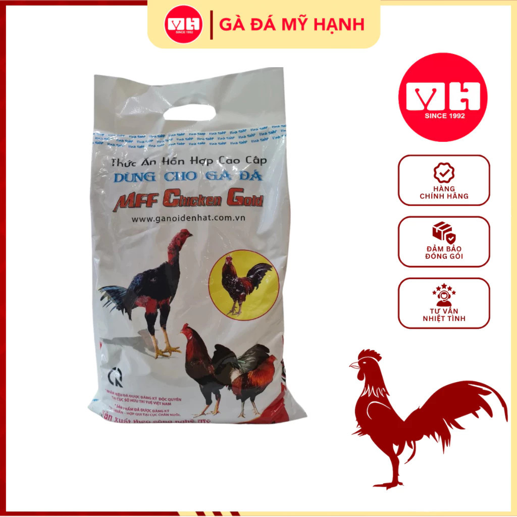 (2KG) Thức Ăn Hỗn Hợp Cao Cấp Dùng Cho Gà Đá MFF Chicken Gold | Shopee ...