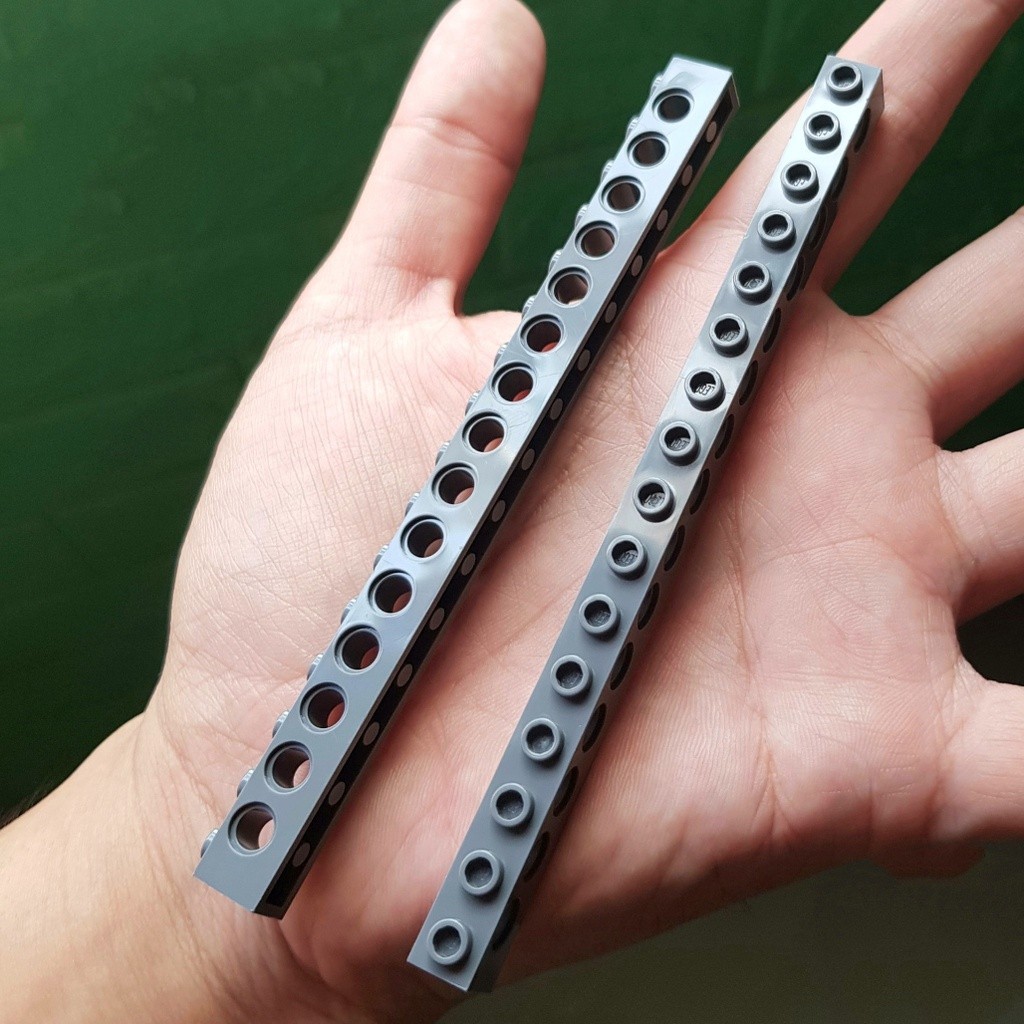 [2 Cái] LEGO Technic Gạch 1x16 Với Lỗ Chốt/Ghim, Xám Đậm ID 4256828 ...