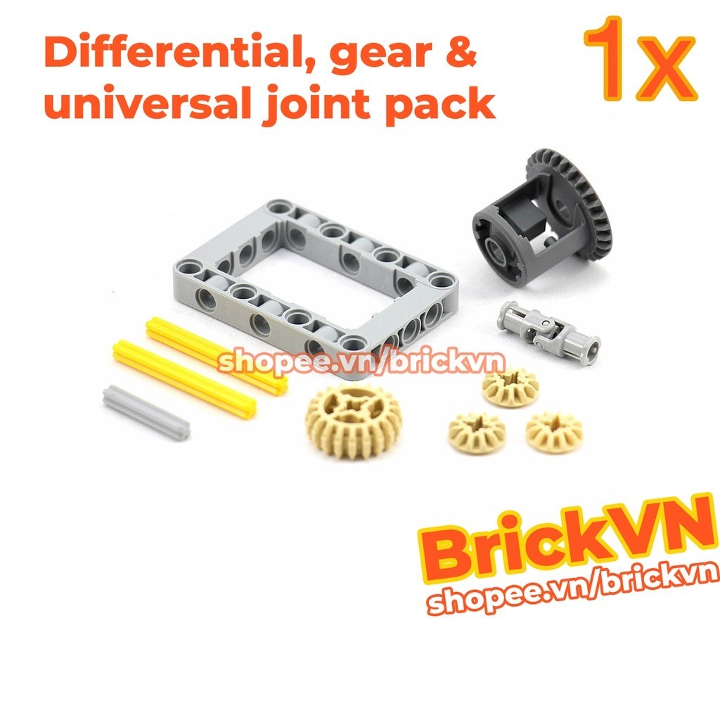 1x LEGO Technic Differential, Gear & Universal Joint Pack | Shopee Việt Nam