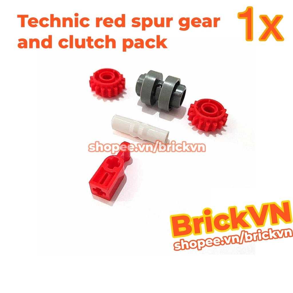 LEGO Technic Red Spur Gear and Clutch Pack | Shopee Việt Nam