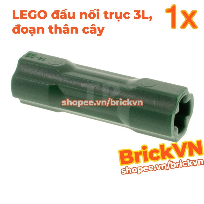 [1 Cái] LEGO Technic Đầu Nối Trục 3L, Đoạn Thân Cây Xanh Lá Đậm ID ...