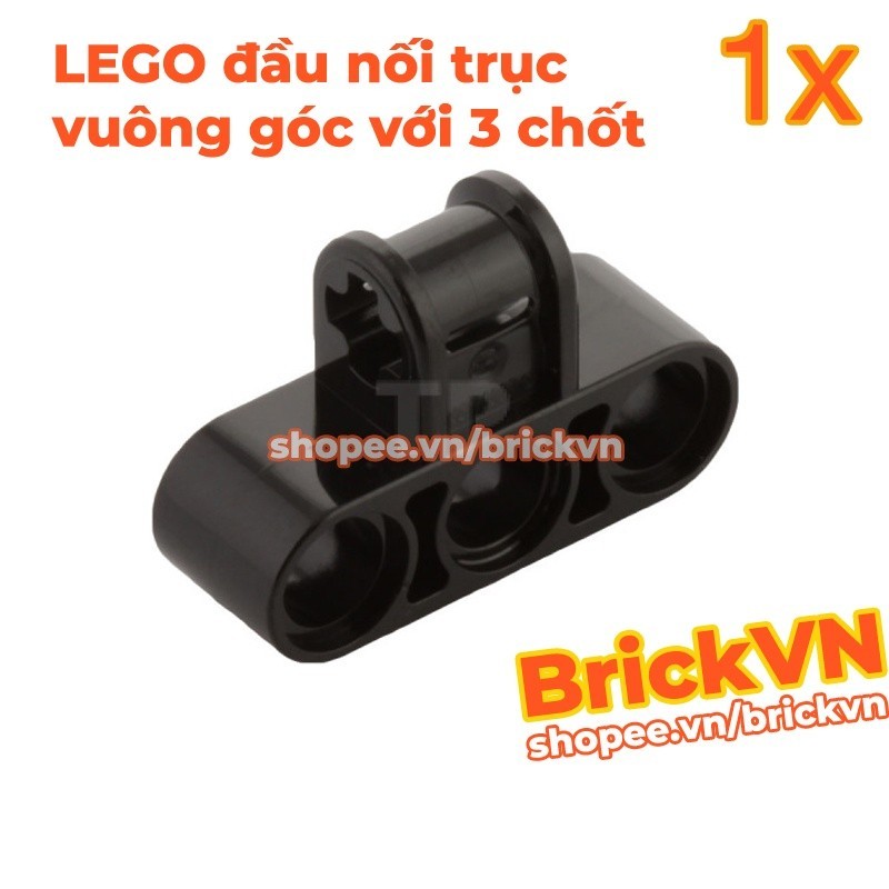 [1 Cái] LEGO Technic Đầu Nối Trục Và 3 Chốt Vuông Góc, Màu Đen ID ...