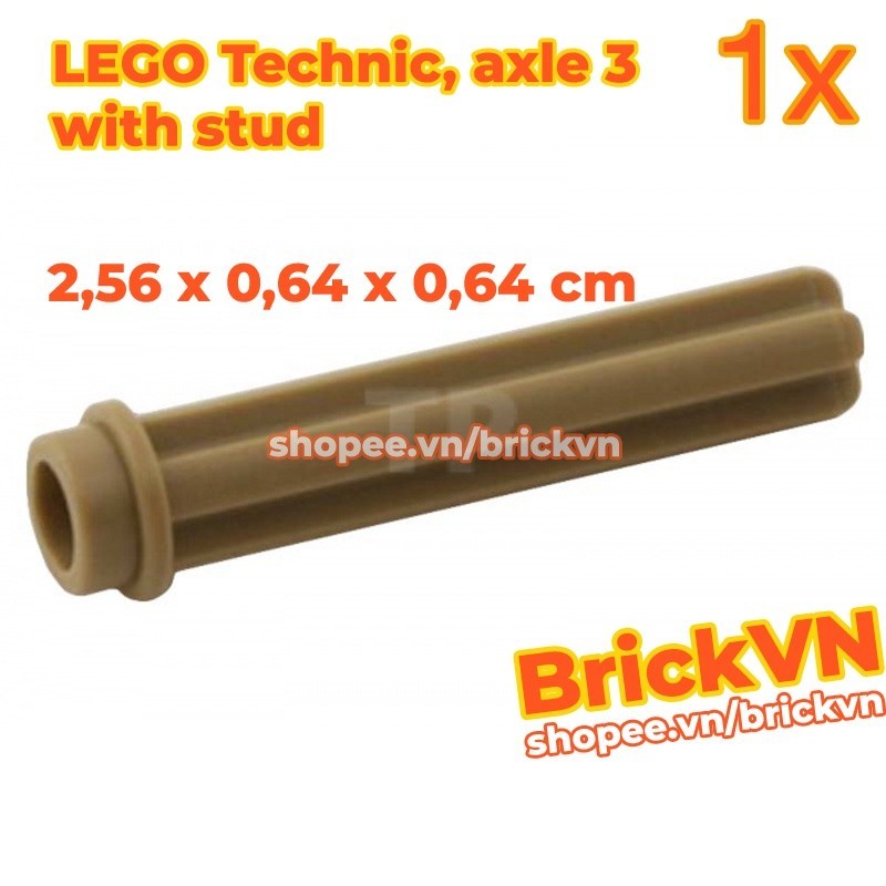 [1 Cái] LEGO Technic Thanh Trục 3L Với Nút Ghép Dài 2,56cm, Màu Vàng ...