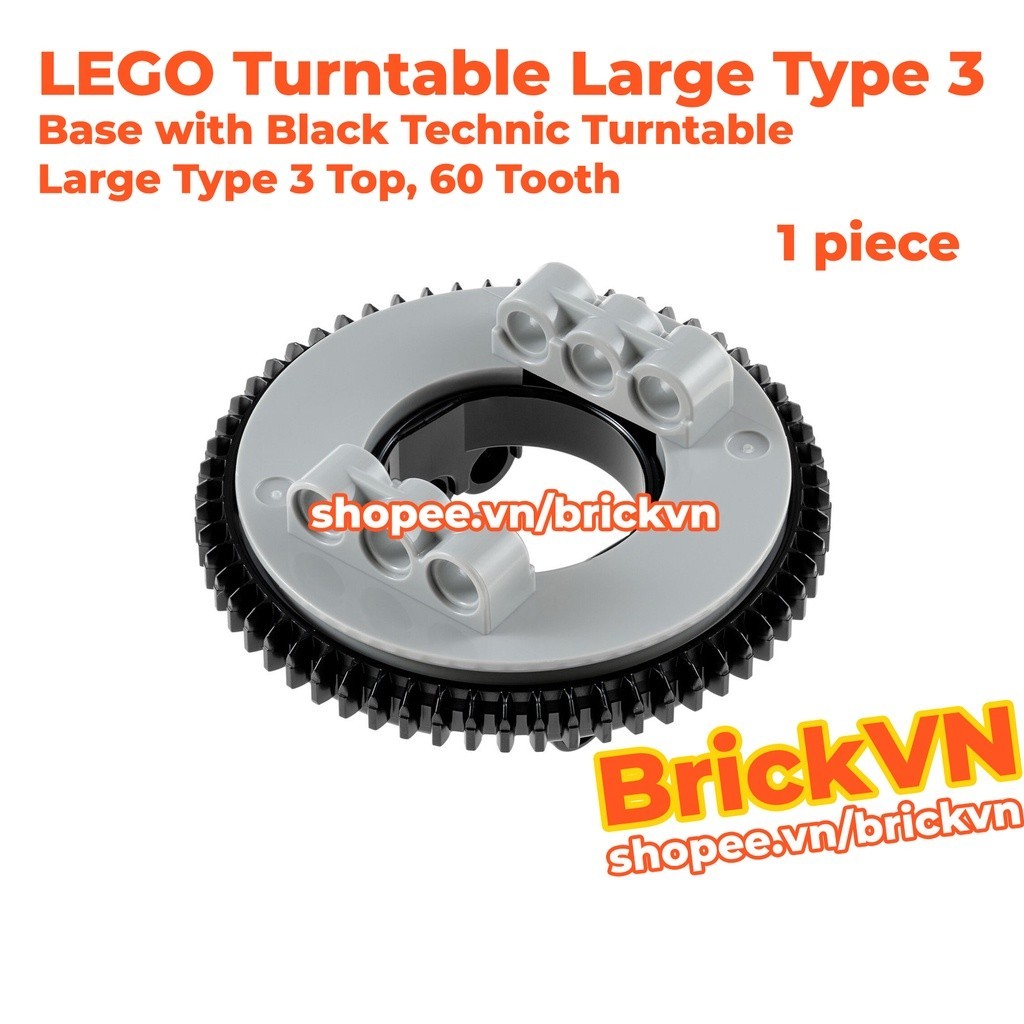 [1 Cái] LEGO Technic Bộ Bàn Xoay 60 Răng Thế Hệ 3 Loại Lớn ID (18939 / ...