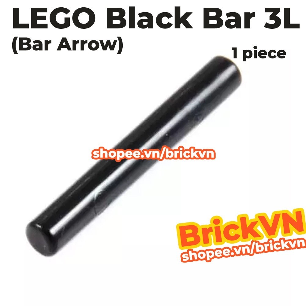 [1 Cái] LEGO Gậy Trụ Tròn 3L (Bar 3L) Dài 2,4cm (3 nút ghép), Màu Đen ...