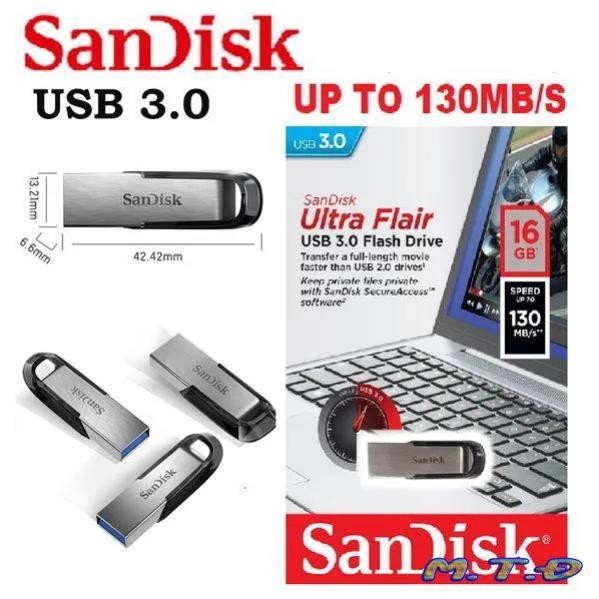 USB 3.0 SANDISK ULTRA FLAIR CZ73 16GB/32GB/64GB/128GB Tốc độ đọc lên đến 150 Mb/s, Vỏ kim loại ...