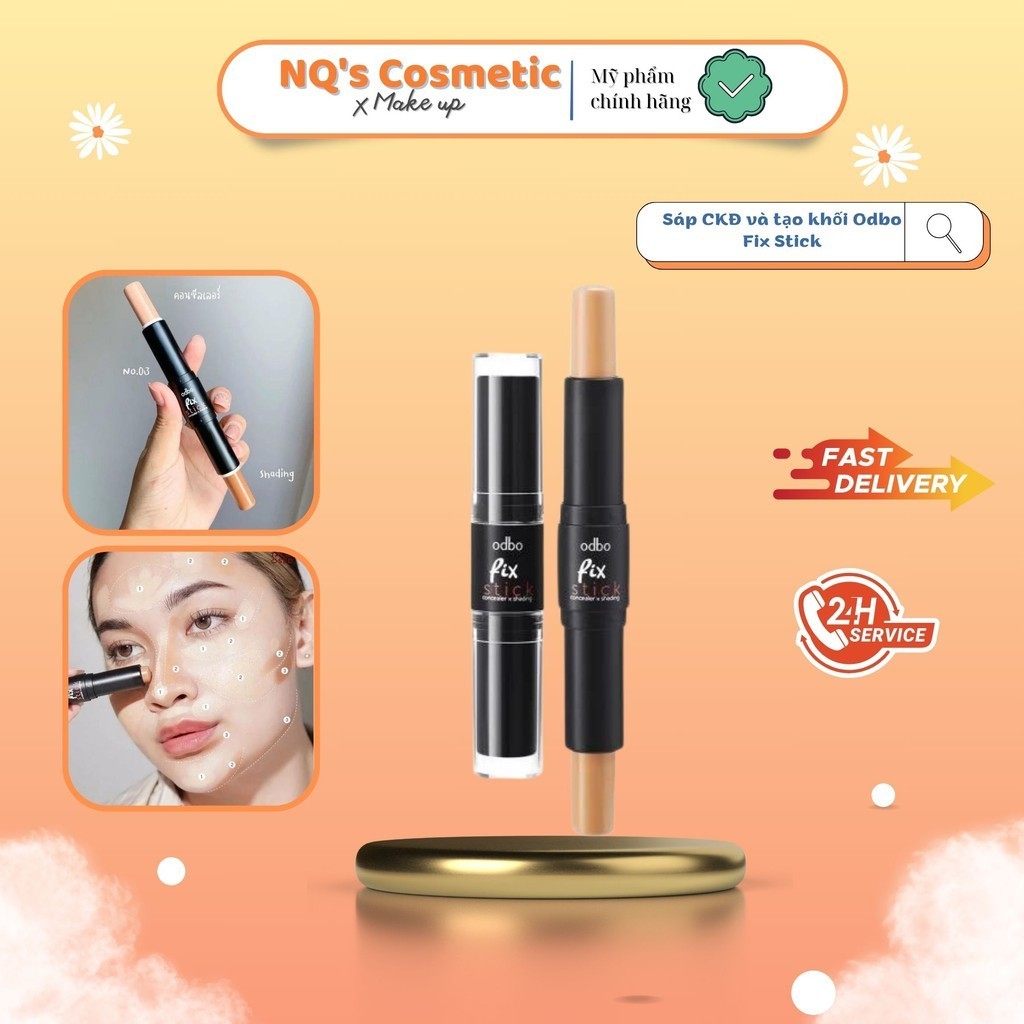 Bút Tạo Khối Và Che Khuyết Điểm 2 Đầu 𝐎.𝐃𝐁𝐎 𝐅𝐈𝐗 𝐒𝐓𝐈𝐂𝐊 𝐂𝐎𝐍𝐂𝐄𝐀𝐋𝐄𝐑 𝐗 𝐒𝐇𝐀𝐃𝐈𝐍𝐆 | Shopee Việt Nam