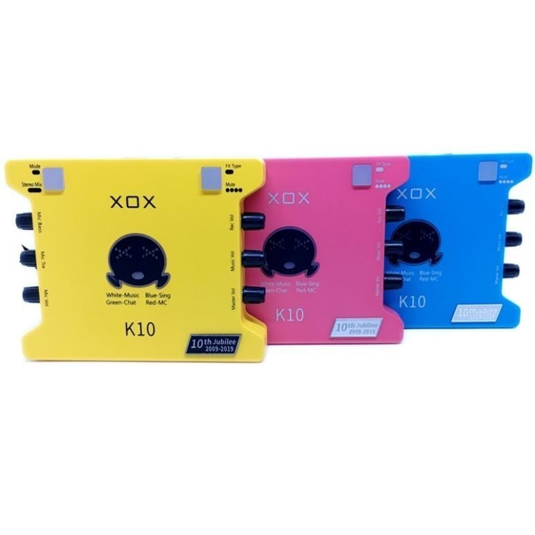 Bộ sound card XOX K10/KS108 hát livestream karaoke hay lọc giọng và âm ...