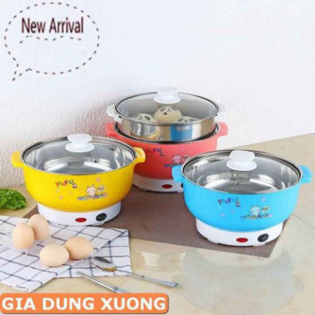 Miễn Phí Vận Chuyển - Shopee Nồi lẩu điện mini 26cm Nikai vung kính ...