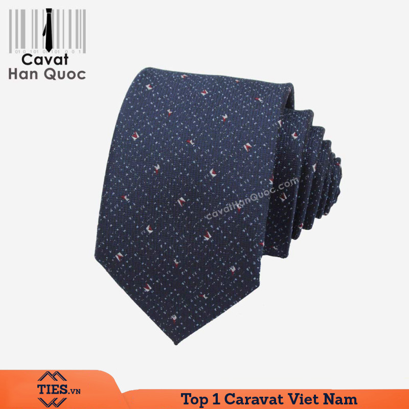 Caravat nam xanh than bản tiêu chuẩn 7 cm, họa tiết vương miện độc đáo | Shopee Việt Nam