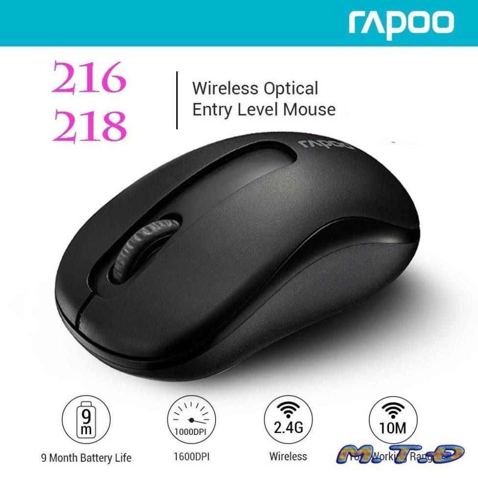 Chuột Không Dây Rapoo M216 M218 Chính Hãng. Bảo hành 12 tháng | Shopee ...