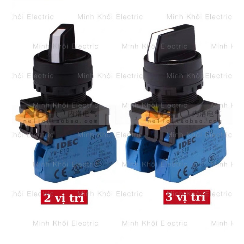 Công tắc xoay chuyển mạch Idec, công tắc chuyển mạch Idec 2 và 3 vị trí idec phi 22mm, công tắc ...