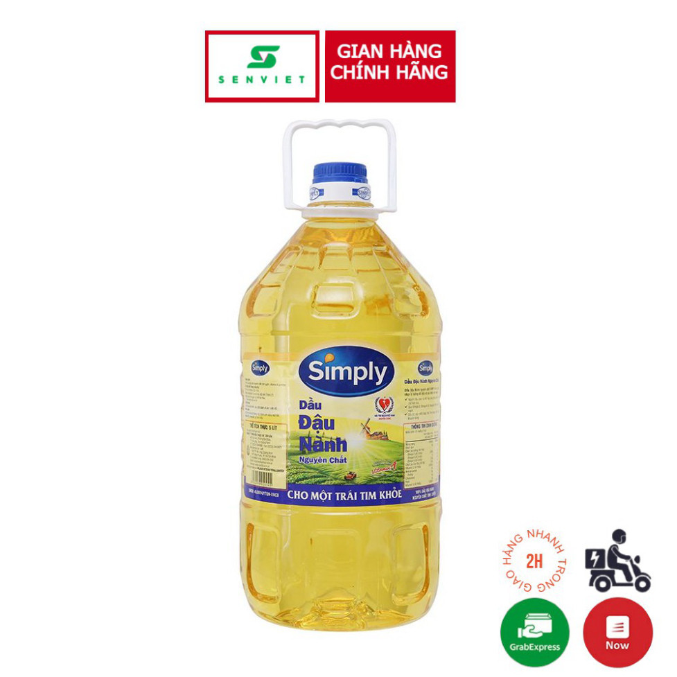 [Hỏa tốc] Dầu đậu nành Simply 5L | Shopee Việt Nam