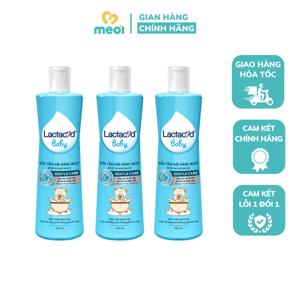 Sữa tắm gội trẻ em Lactacyd BB 250ml/500ml (màu xanh dương) | Shopee ...