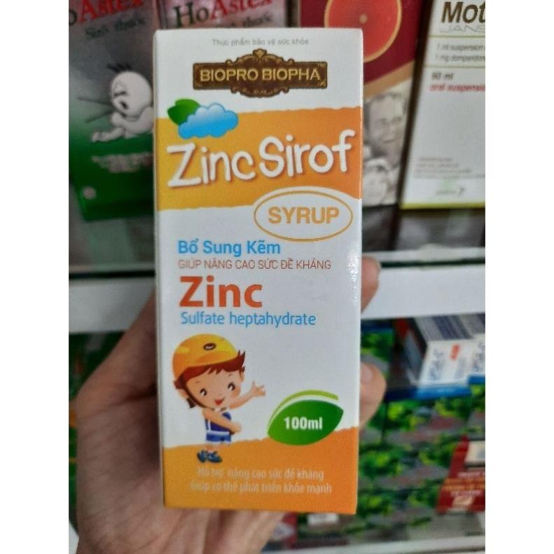 ZINC SIROF - bổ sung kẽm, hỗ trợ ăn ngon, tăng cường sức khỏe, đề kháng ...