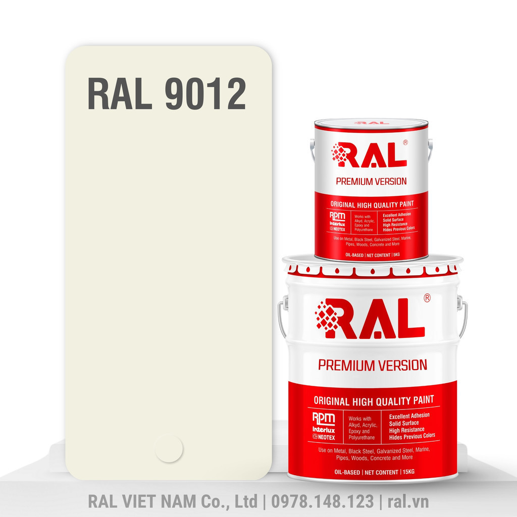 Thẻ mẫu sơn RAL màu RAL 9012 | Shopee Việt Nam