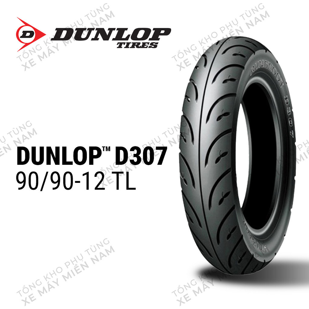 Vỏ xe DUNLOP 90/90-12 TL D307 | Shopee Việt Nam