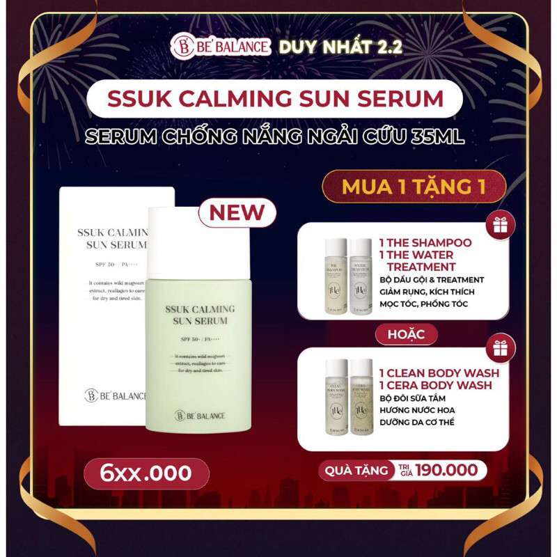 [SSUK] Serum chống nắng SSUK Claming Sun Serum Bebalance (35ml ...