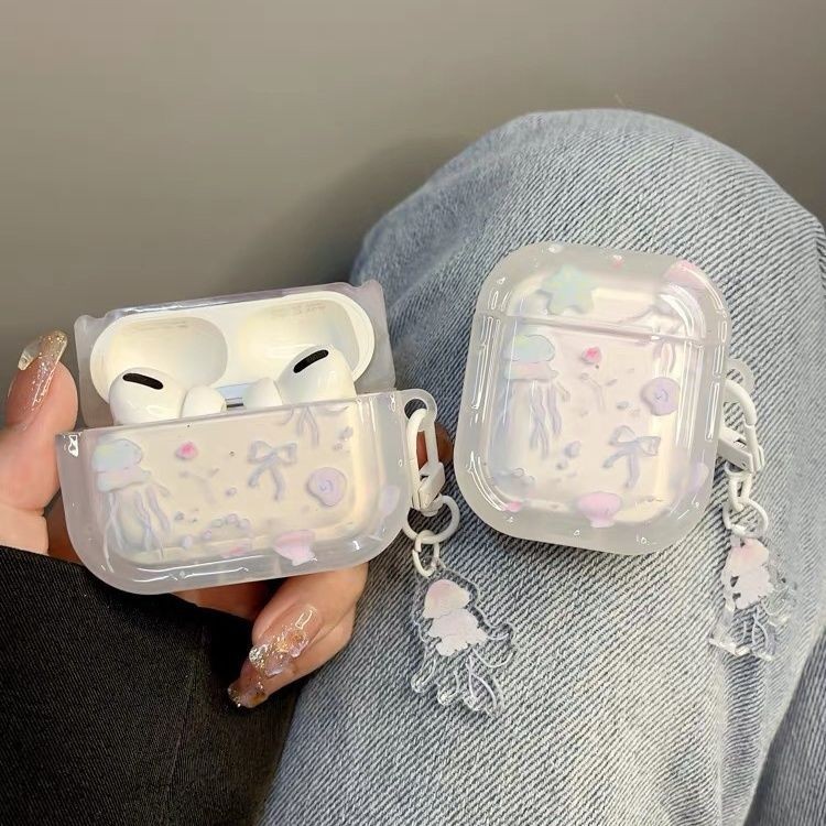 Ins Girl Heart Dream Jellyfish Thích hợp cho airpod pro Vỏ bảo vệ thế ...