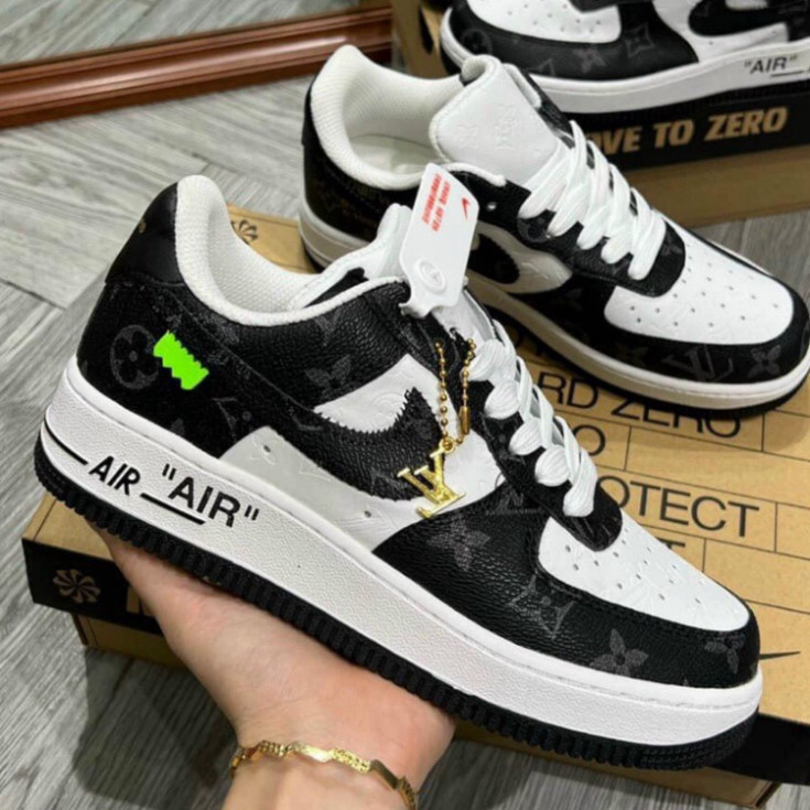 Giày Thể Thao LV_AF1 Đen Trắng.Nâu FullBox Giày Nam Nike_AirForce 1 ...