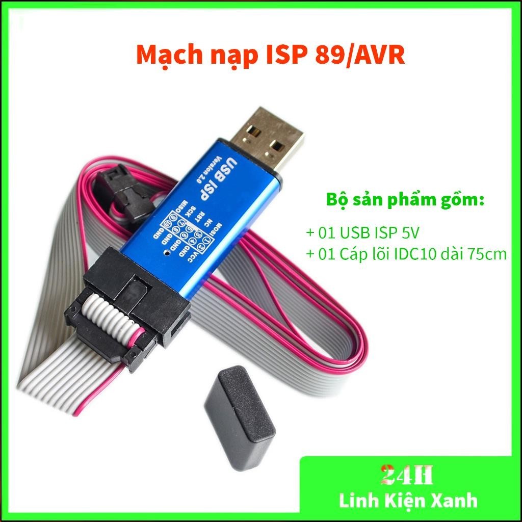 Mạch Nạp ISP 89S52/AVR 8051 5V Vỏ Nhôm, Có Đèn Báo | Shopee Việt Nam