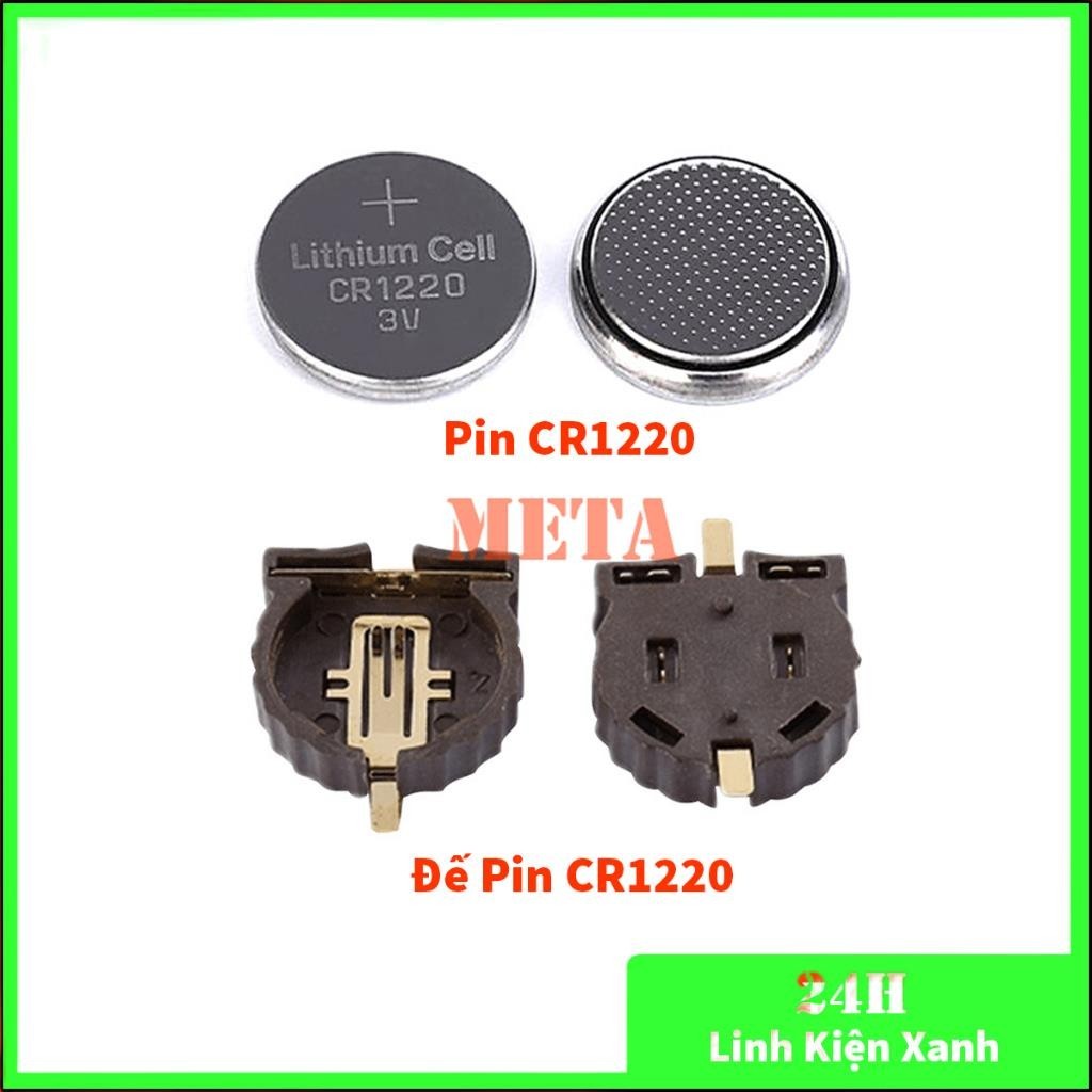 Pin CR1220 3V, Đế Pin CR1220 | Shopee Việt Nam