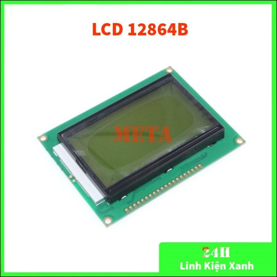 Màn Hình LCD 12864B màu xanh lá cây - LCD 12864, LCD12864, LCD12864B | Shopee Việt Nam