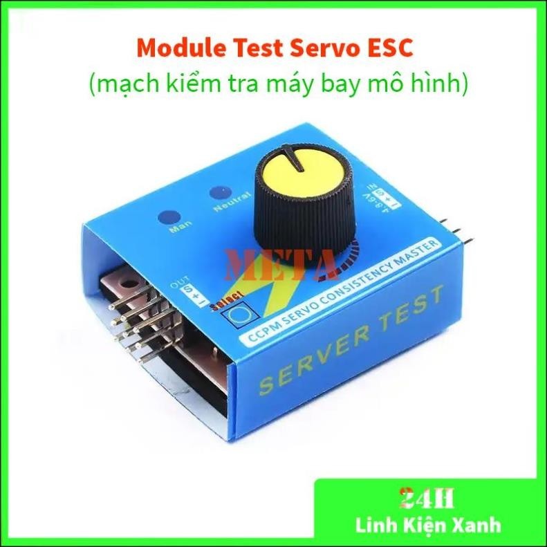 Module Test Servo ESC, mạch kiểm tra máy bay mô hình, kèm công tắc 3 ...