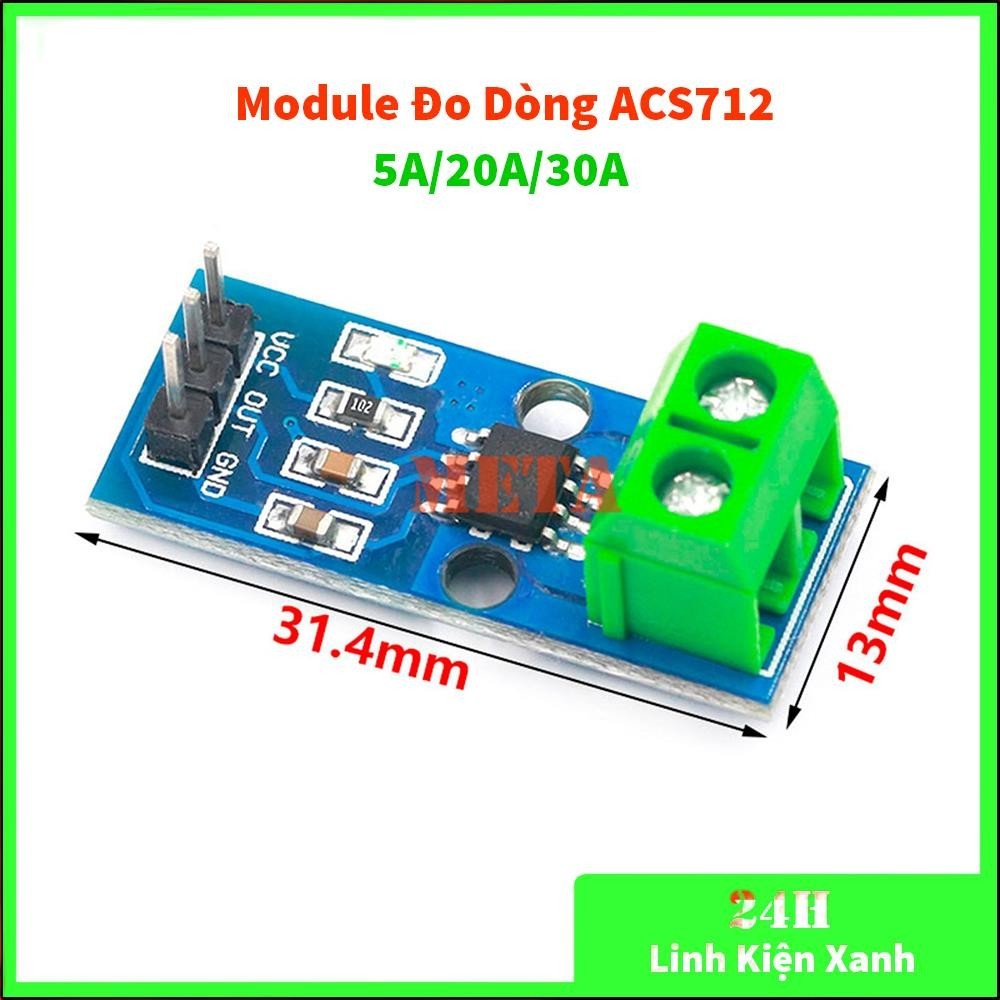 Modul Cảm Biến Dòng Điện Hall ACS712 5A/20A/30A - Module đo dòng ACS712 ...