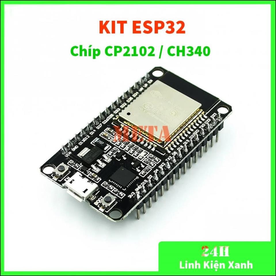 Kit ESP32 Wifi + Bluetooth CH340/CP2102 30P - Kit thu phát IoT | Shopee ...