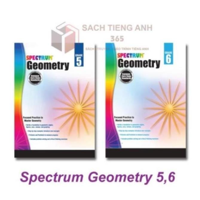 Sách - Spectrum - Geometry - Grade 5,6 - Khổ A4 in màu | Shopee Việt Nam