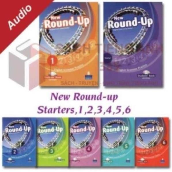 Sách - New Round-up - Starters,1,2,3,4,5,6 - bản đẹp khổ A4 tặng audio ...