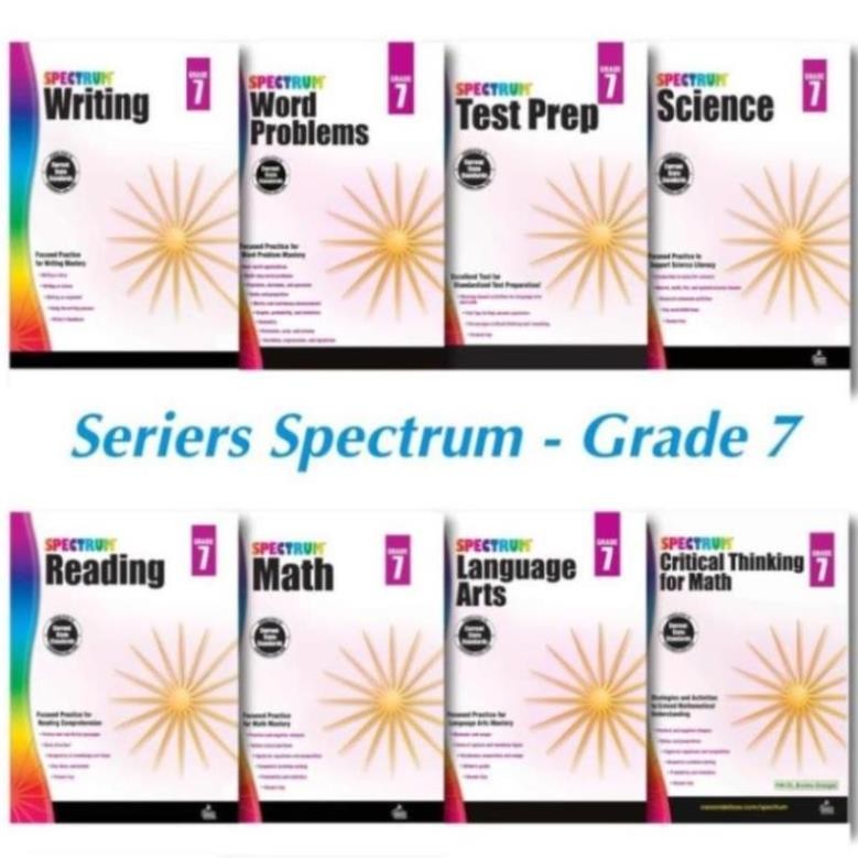 Sách - Spectrum - Grade 7 Math, Reading, Writing, Test Prep, Word ...