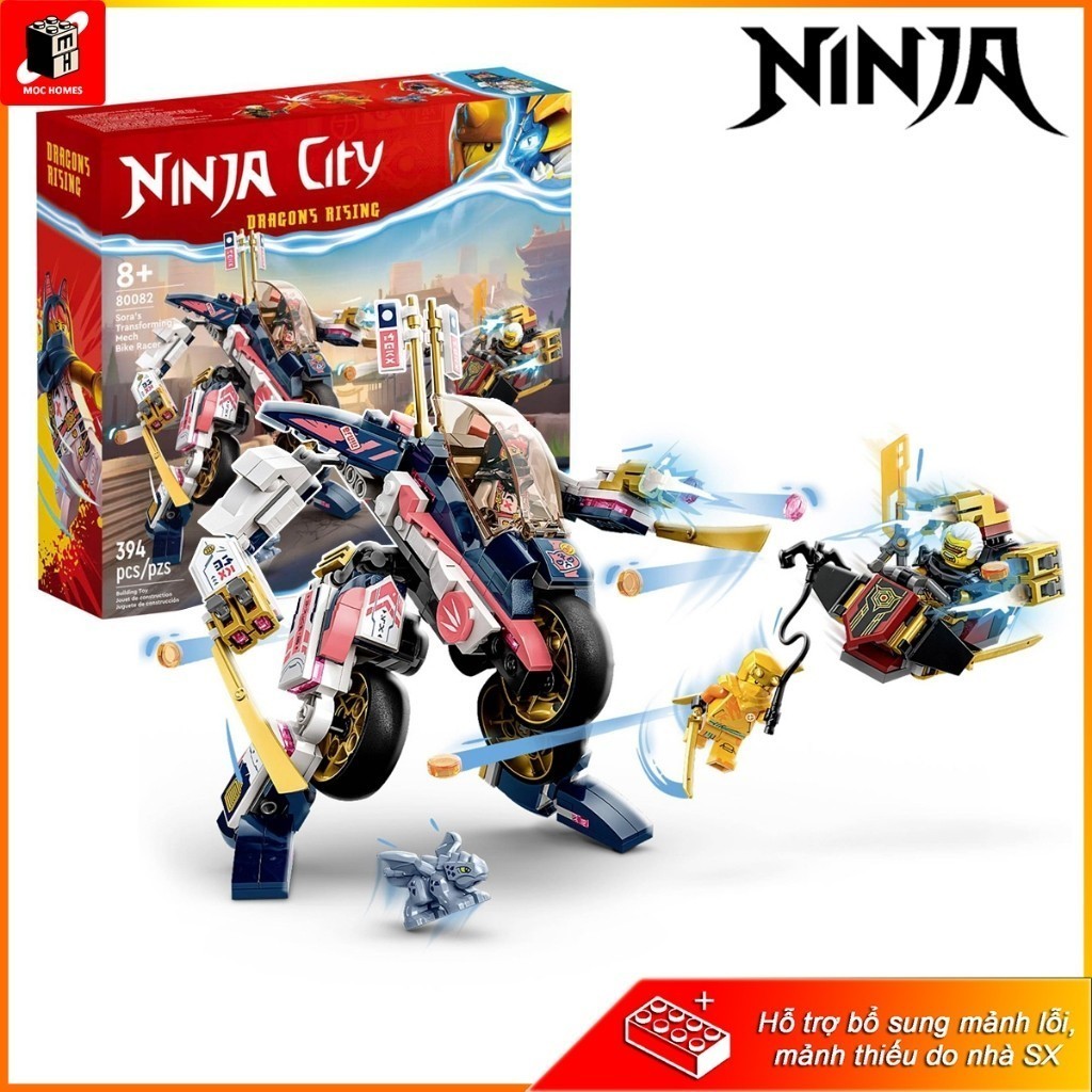 [Sẵn hàng] Đồ chơi lắp ráp Ninjago Dragon Rising Mech của Sora Mech ...