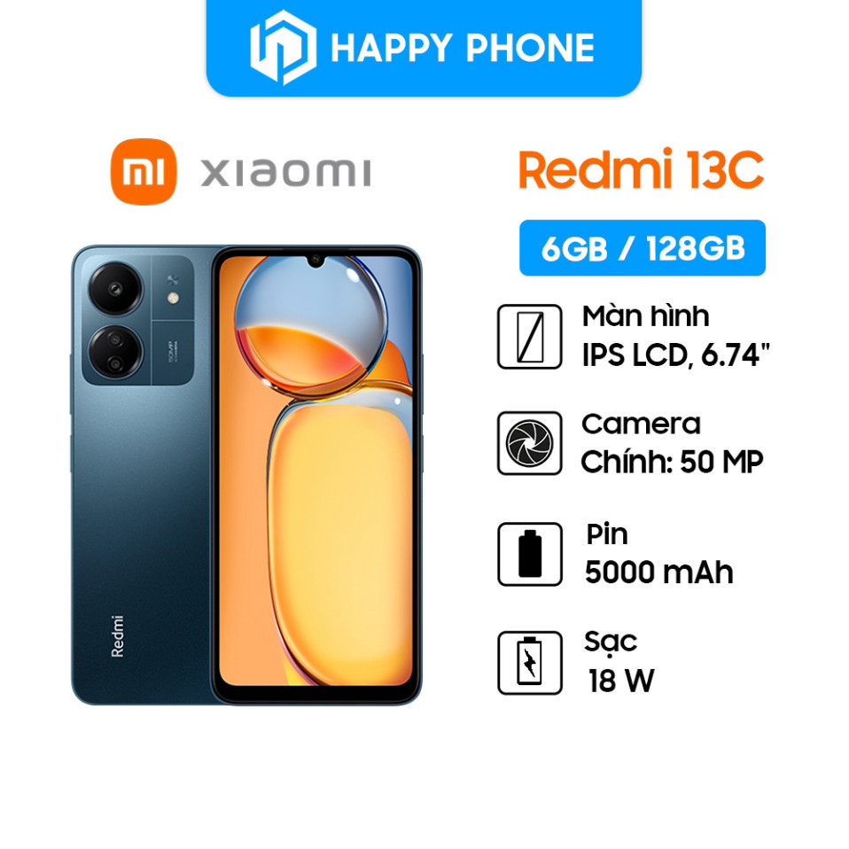 Điện thoại Xiaomi Redmi 13C 6GB/128GB - Hàng chính hãng | Shopee Việt Nam