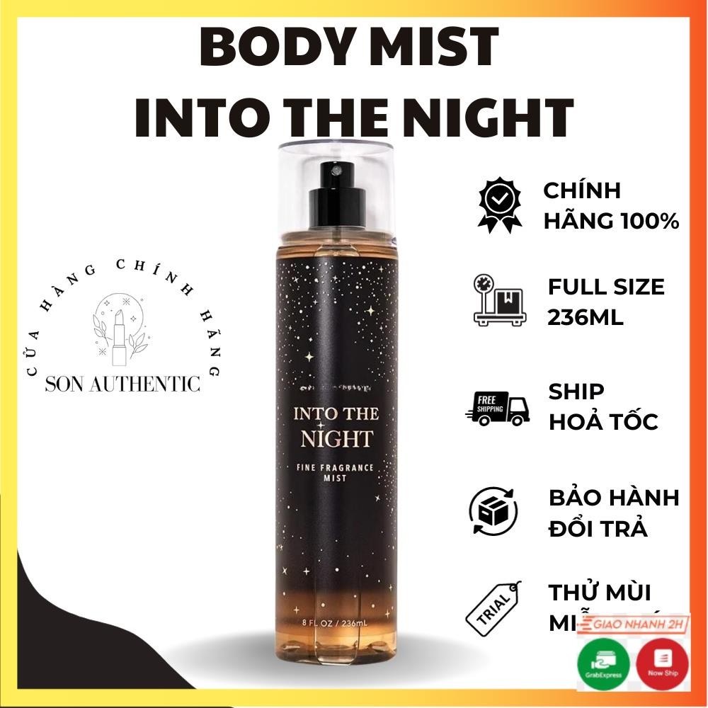 Body mist thơm lâu chính hãng xịt thơm toàn thân Into the night full ...