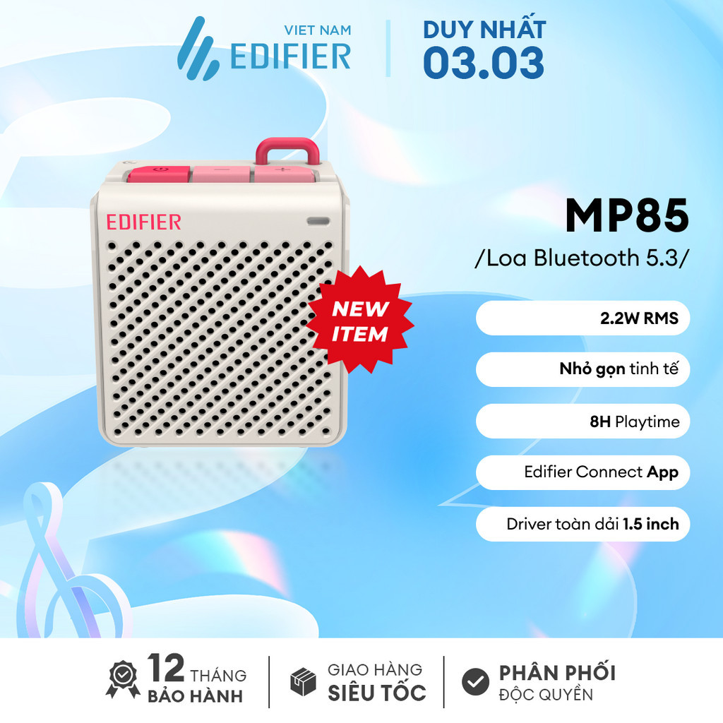Loa Bluetooth V5.3 Wireless EDIFIER MP85 | Thời lượng pin 8H | Edifier Connect App | Shopee Việt Nam