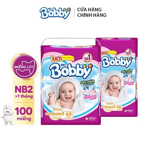 Miếng Lót Bobby Fresh Newborn 2 - 40 miếng/60 miếng | Shopee Việt Nam