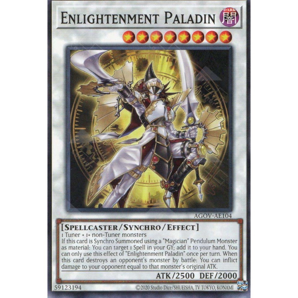 [ Bài Yugioh Chính Hãng ] Enlightenment Paladin - AGOV-AE104 - Common ...
