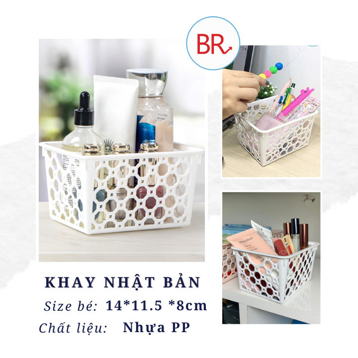 Khay nhựa chữ nhật, rổ nhựa B5, A4 Việt Nhật đa năng đựng tài liệu, đồ ...