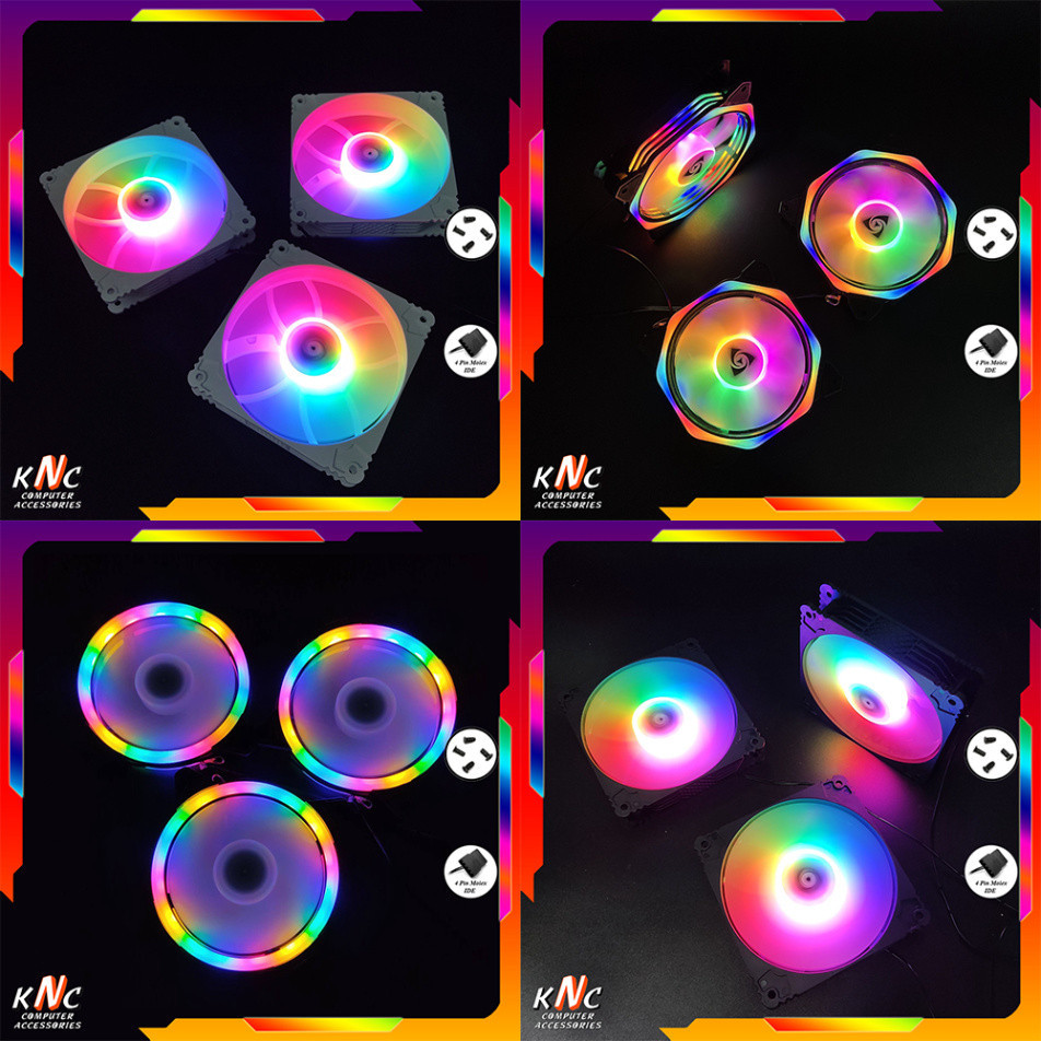 [Không cần Hub] Quạt Tản Nhiệt Led RGB, Fan Led Kích Thước 12cm, Cắm ...