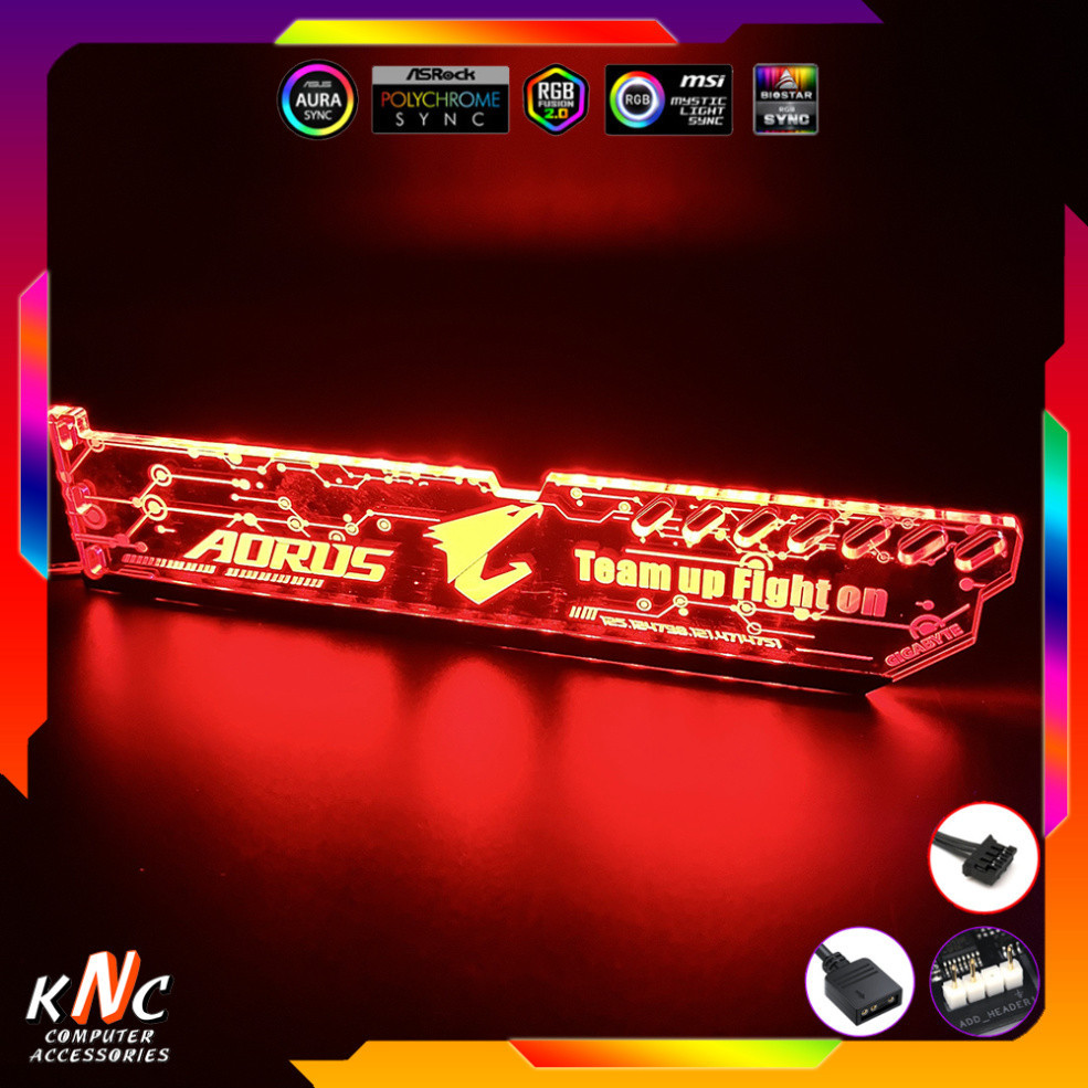 Giá Đỡ Chống Xệ VGA Aorus Gaming Led 5v ARGB Dài 26cm Phiên Bản Basic ...