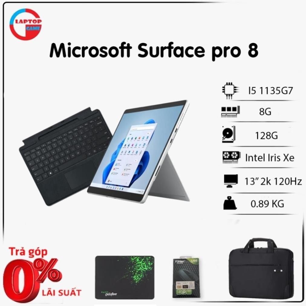 Laptop Microsoft Surface Pro 8 ( Core i5 1135G7/ Ram 8GB / SSD 128GB ...